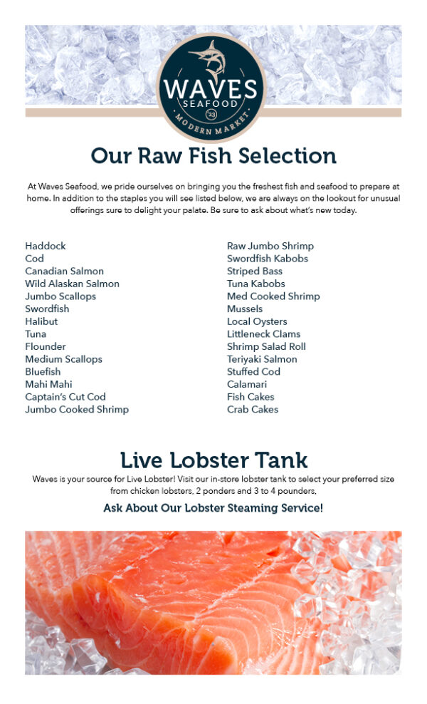 cooked food menu – Waves Seafood